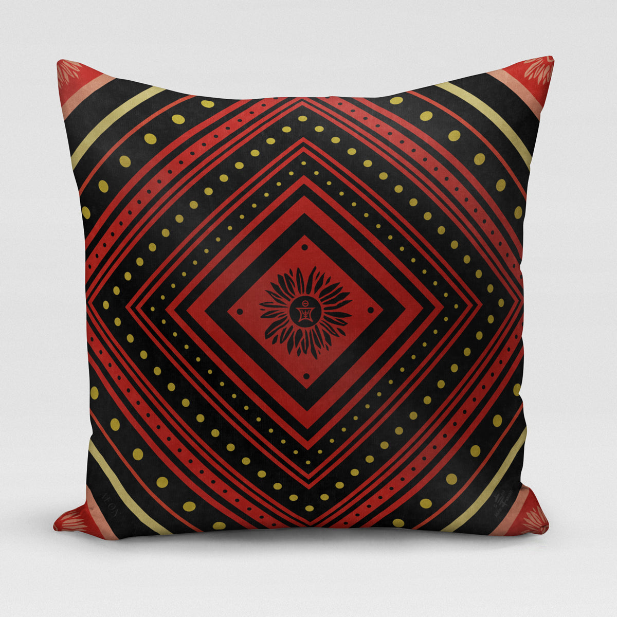 April • (Aprilis) Large Velvet Cushion – Sean Martorana